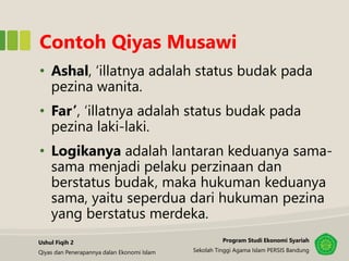 Ushul Fikih Qiyas dan Penerapannya dalam Ekonomi Islam | PPTX