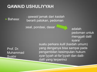 PPT Ushul Fikih Dasar | PPTX