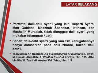 Ushul Fiqh - Syara man Qoblana | PPTX
