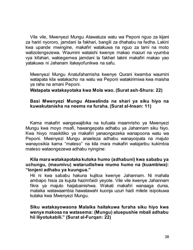 Usije ukajuta. swahili (kiswahili) docx | DOCX