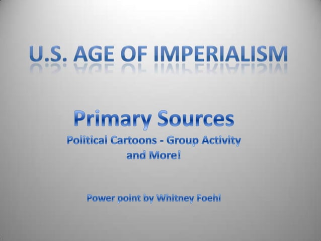 US Imperialism Cartoon Groups | PPT