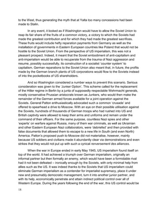 US Imperialism and Nazi Germany | PDF
