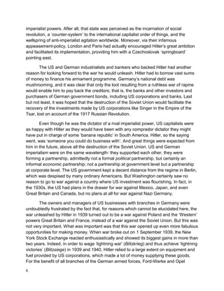 US Imperialism and Nazi Germany | PDF