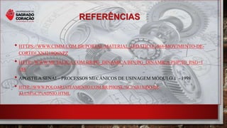 Usinagem - Mecânica | PPTX