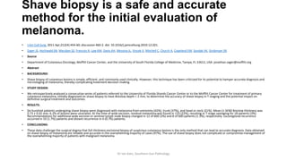 Using shave biopsies | PPTX