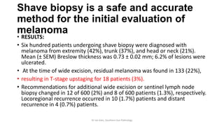 Using shave biopsies | PPTX