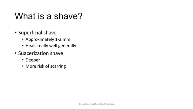 Using shave biopsies | PPT