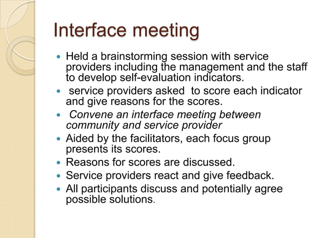 Using the community score card (csc) | PPTX