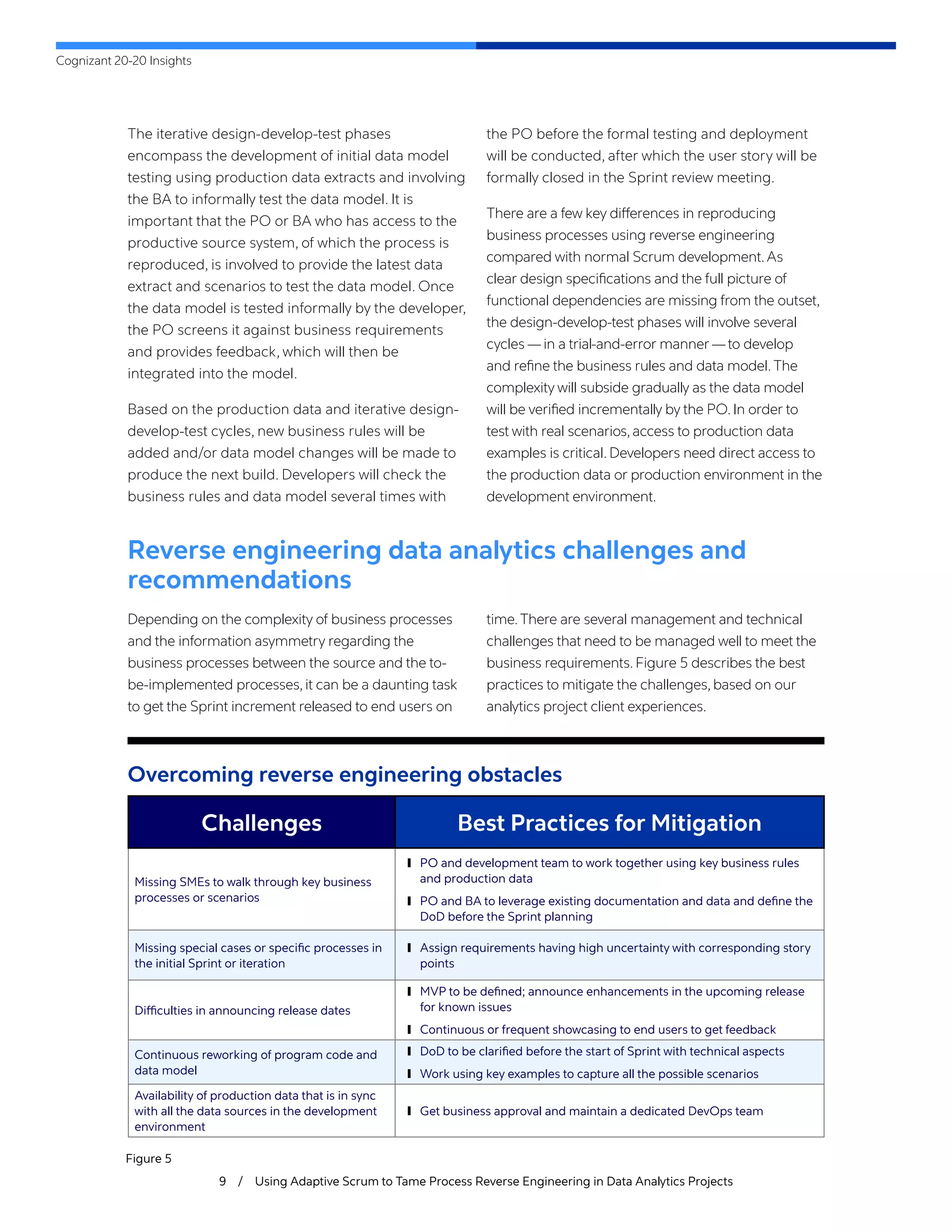 Using Adaptive Scrum to Tame Process Reverse Engineering in Data Analytics Projects | PDF