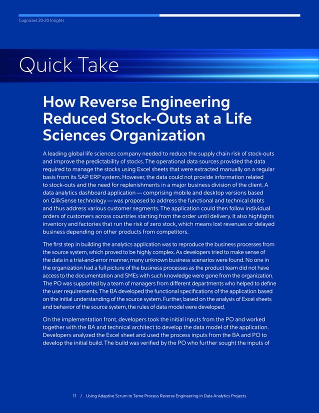 Using Adaptive Scrum to Tame Process Reverse Engineering in Data Analytics Projects | PDF