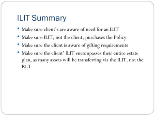 Using an ILIT in Estate Planning | PPT