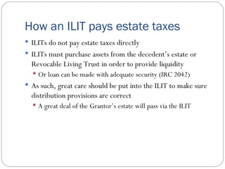 Using an ILIT in Estate Planning | PPT