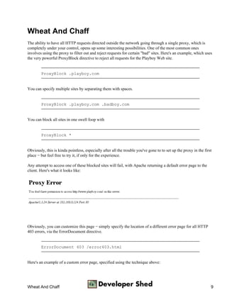 Using aphace-as-proxy-server | PDF