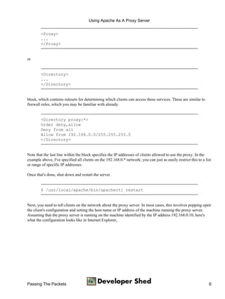Using aphace-as-proxy-server | PDF