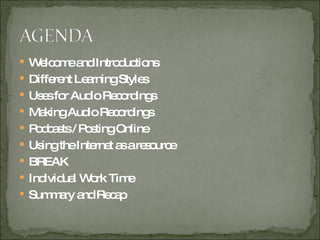 Using Audio in the Classroom | PPT | Digital Audio | Computer Software and Applications