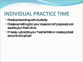 Using Audio in the Classroom | PPT | Digital Audio | Computer Software and Applications