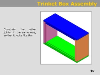 Using AutoDesk Inventor to assemble a Trinket box | PPT | Technology & Computing