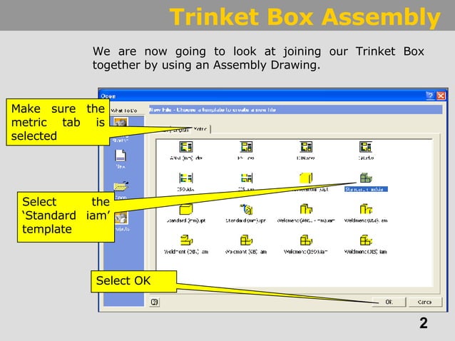 Using AutoDesk Inventor to assemble a Trinket box | PPT | Technology & Computing