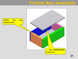 Using AutoDesk Inventor to assemble a Trinket box | PPT