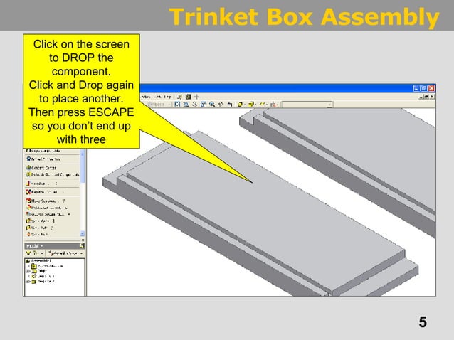 Using AutoDesk Inventor to assemble a Trinket box | PPT | Technology & Computing