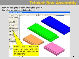 Using AutoDesk Inventor to assemble a Trinket box | PPT | Technology & Computing