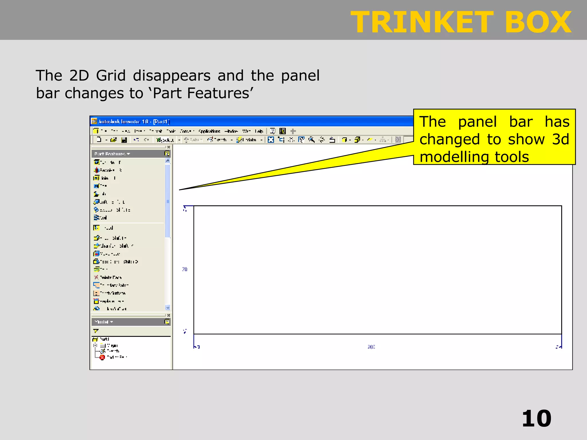 Using AutoDesk Inventor to create a Trinket box | PPT | 3-D Graphics | Computer Software and ...