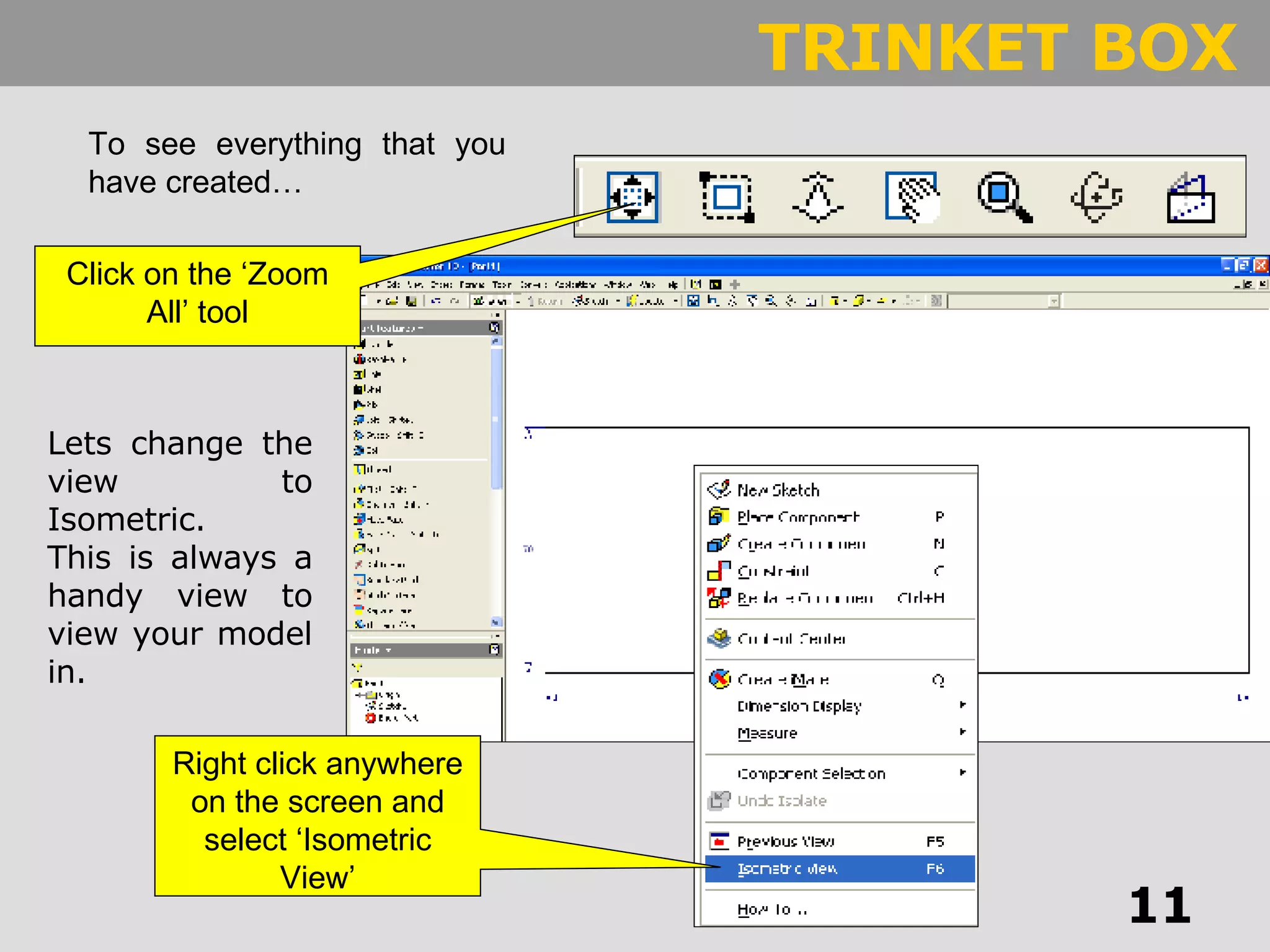 Using AutoDesk Inventor to create a Trinket box | PPT | 3-D Graphics | Computer Software and ...