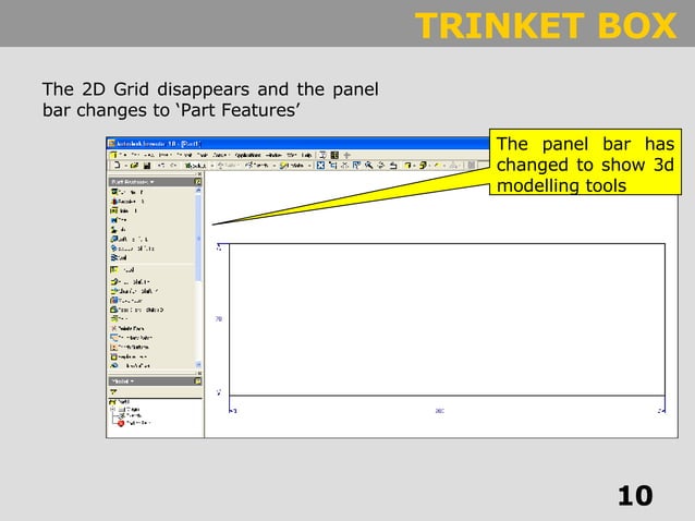 Using AutoDesk Inventor to create a Trinket box | PPT