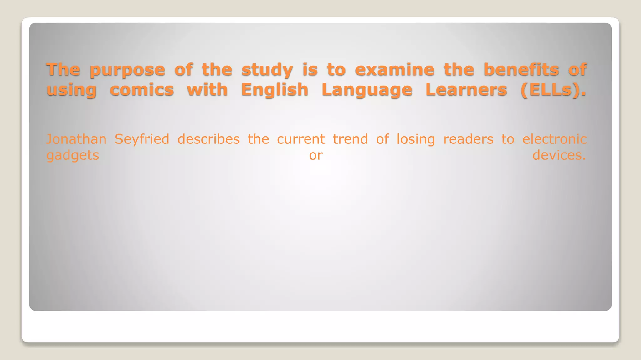 Using comics-to-improve-literacy. | PPT