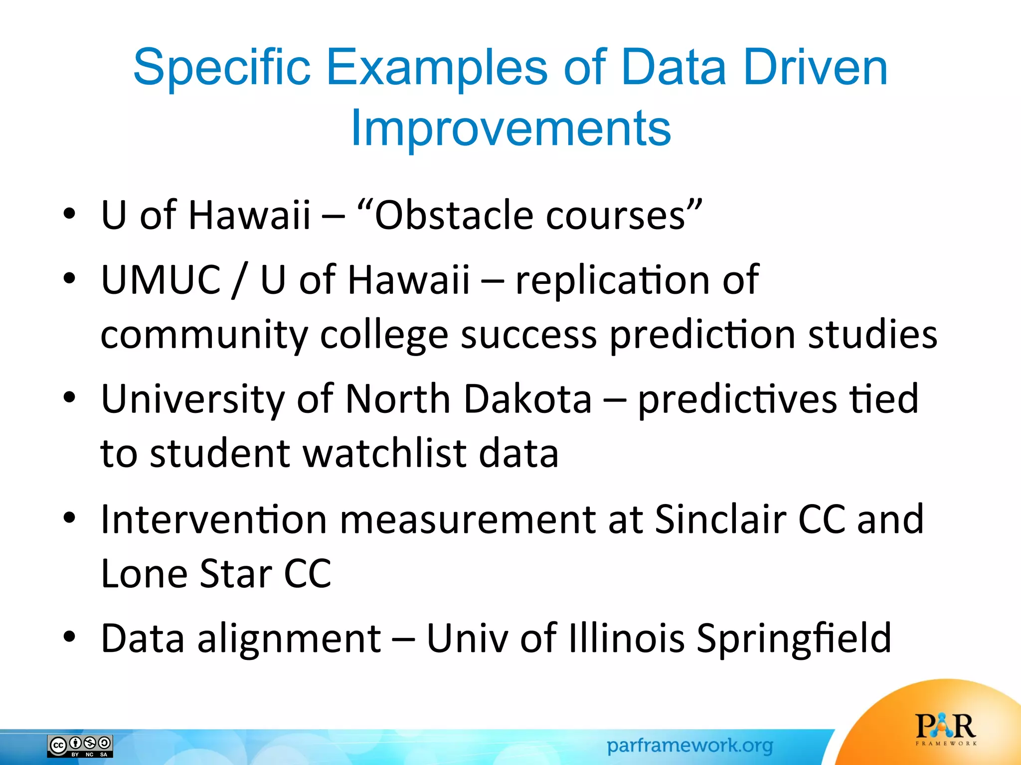 Using Data for Continuous Improvement Faculty Development Model - Competency-Based Education ...