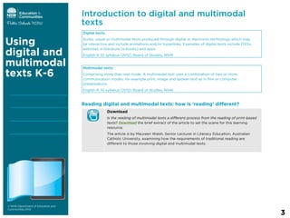 Using digital-and-multimodal-texts(1) | PDF