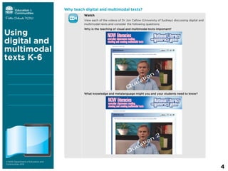 Using digital-and-multimodal-texts(1) | PDF