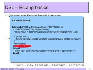 Using DSL for generation of software connectors | PPT