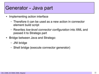 Using DSL for generation of software connectors | PPT