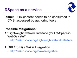 Using DSpace as a LOR | PPT