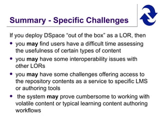 Using DSpace as a LOR | PPT