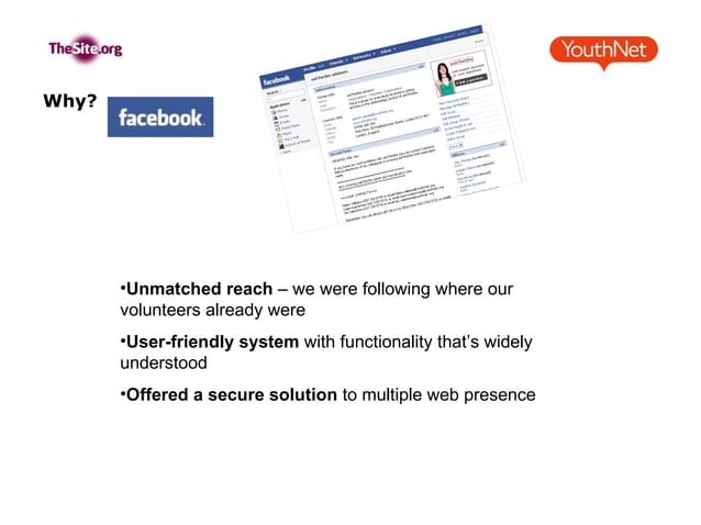 Using Facebook to communicate to volunteers | PPT