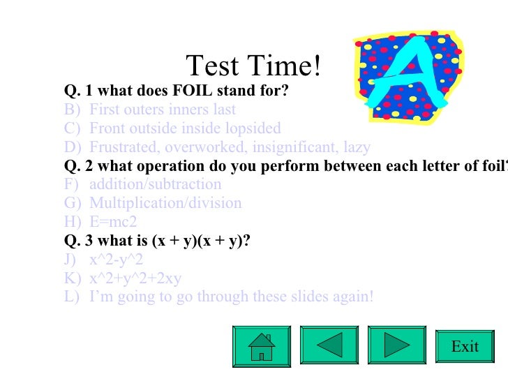 Using Foil To Multiply Binomials using-foil-to-multiply-binomials
