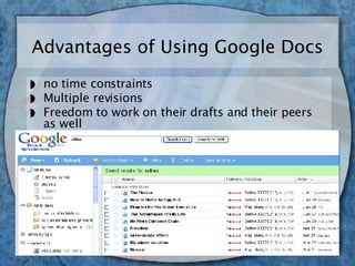 Using Google Docs in Adult Basic Writing Class | PPT
