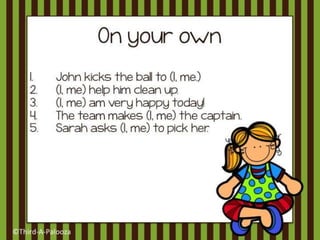 Using I and Me Powerpoint | PPTX