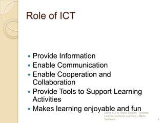 Using ICT to Teach English: Towards Learner-centered Learning | PPT