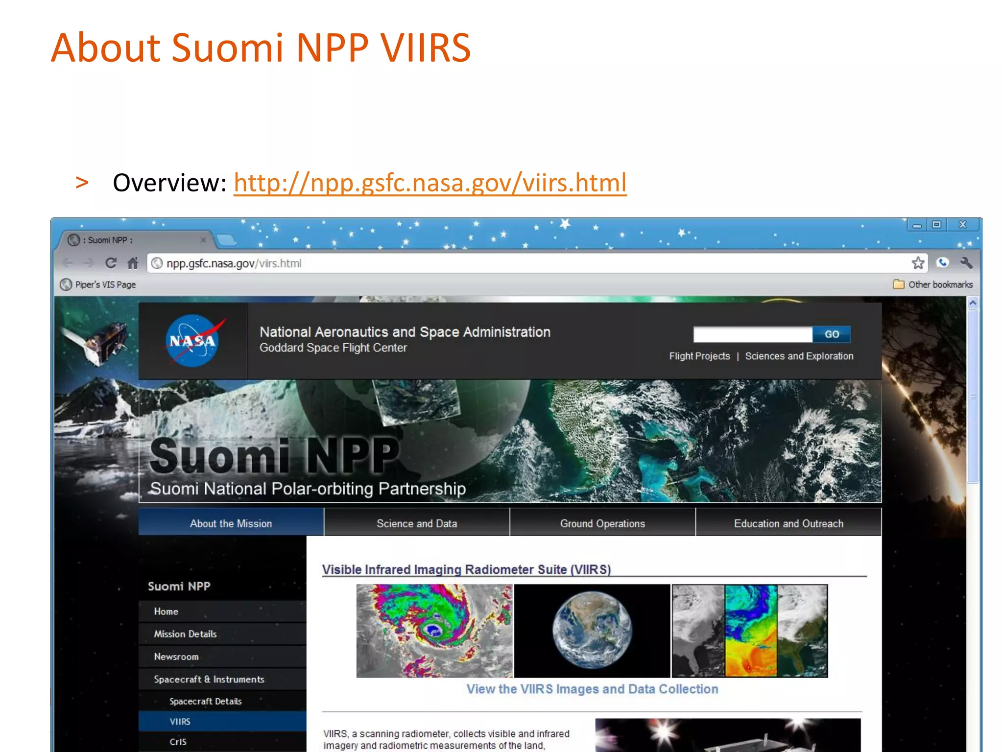 Using Idl With Suomi Npp Viirs Data Pdf