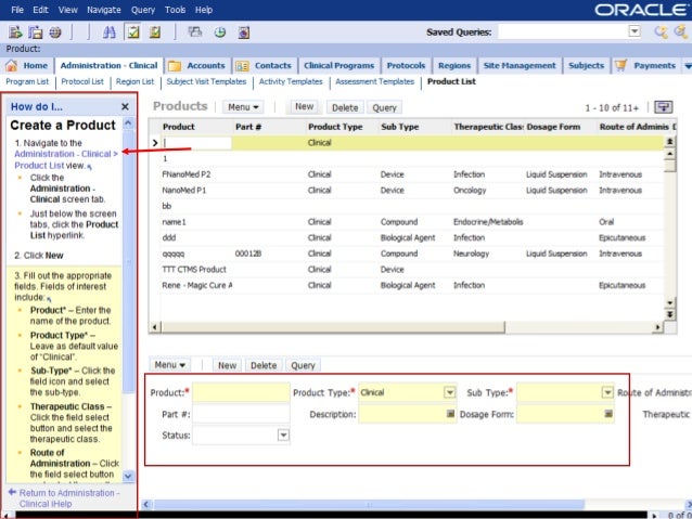 Using iHelp to Help Users Help Themselves in Siebel CTMS