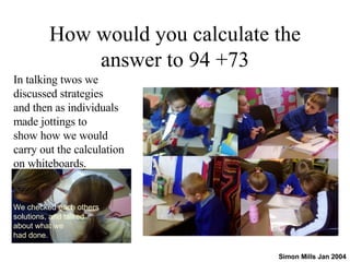 Using mental methods to construct a standard written method for ...