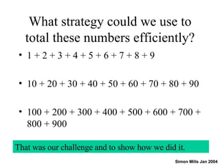 Using mental methods to construct a standard written method for ...