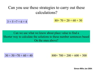 Using mental methods to construct a standard written method for ...
