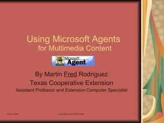 Using Microsoft Agents | PPT
