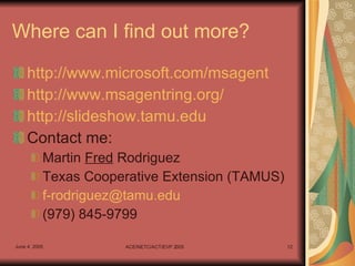 Using Microsoft Agents | PPT