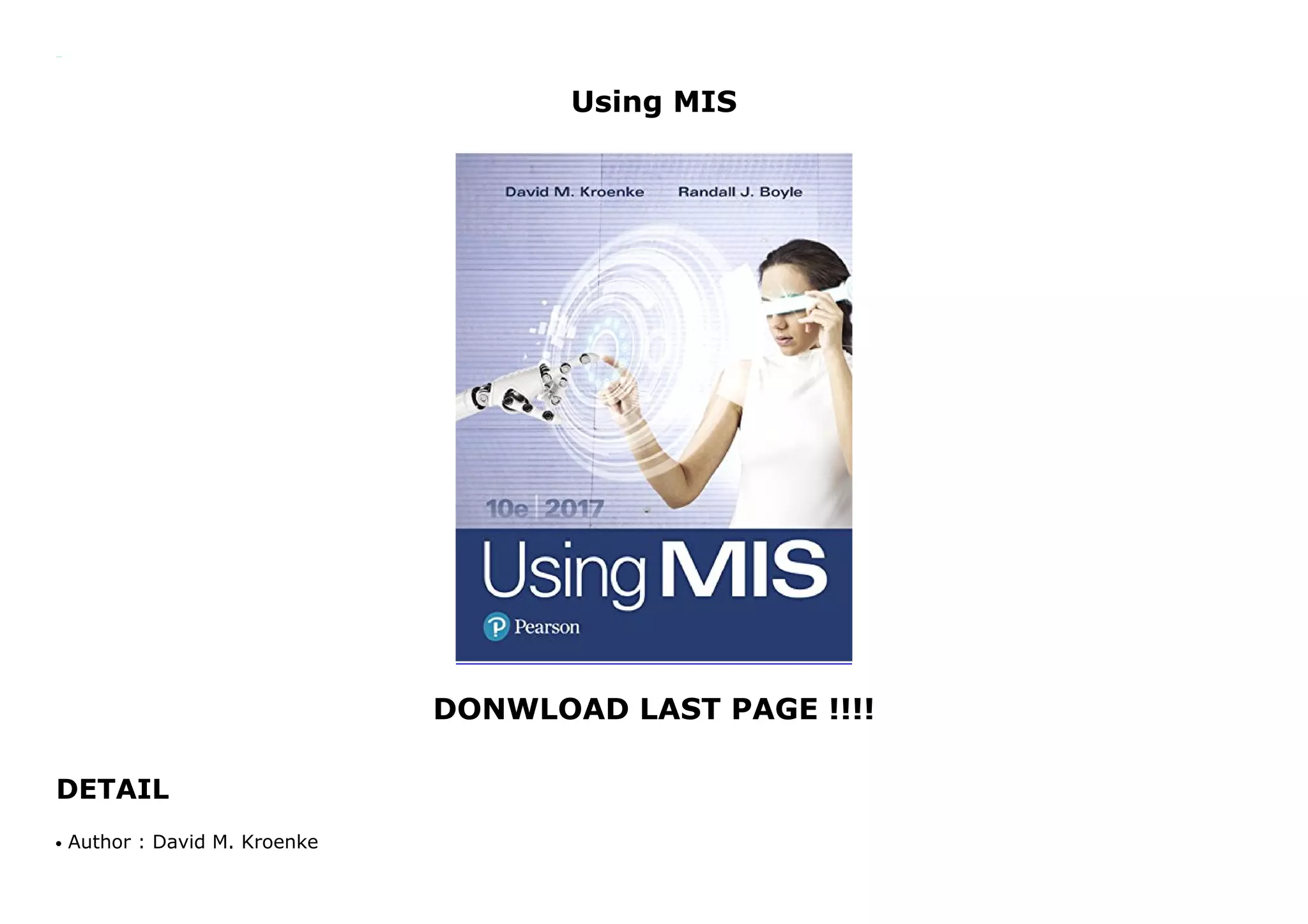 Using MIS | PPT
