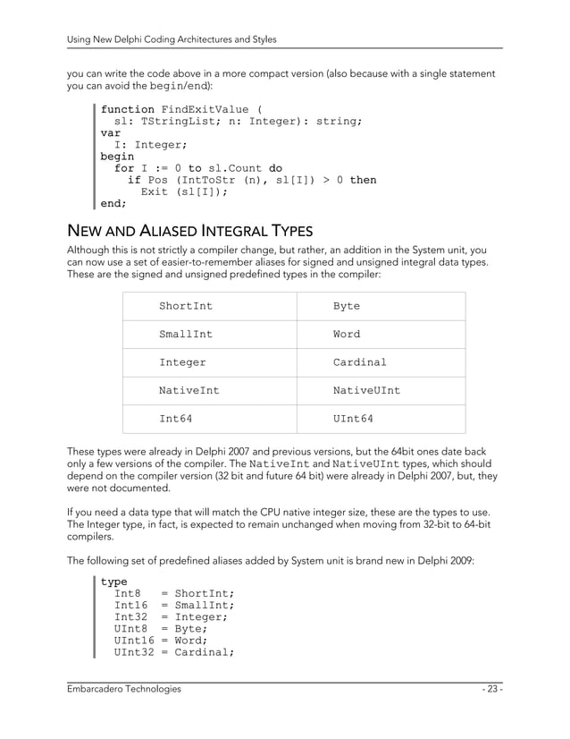 Using New Delphi Coding Styles And Architectures Marco Cantu Pdf